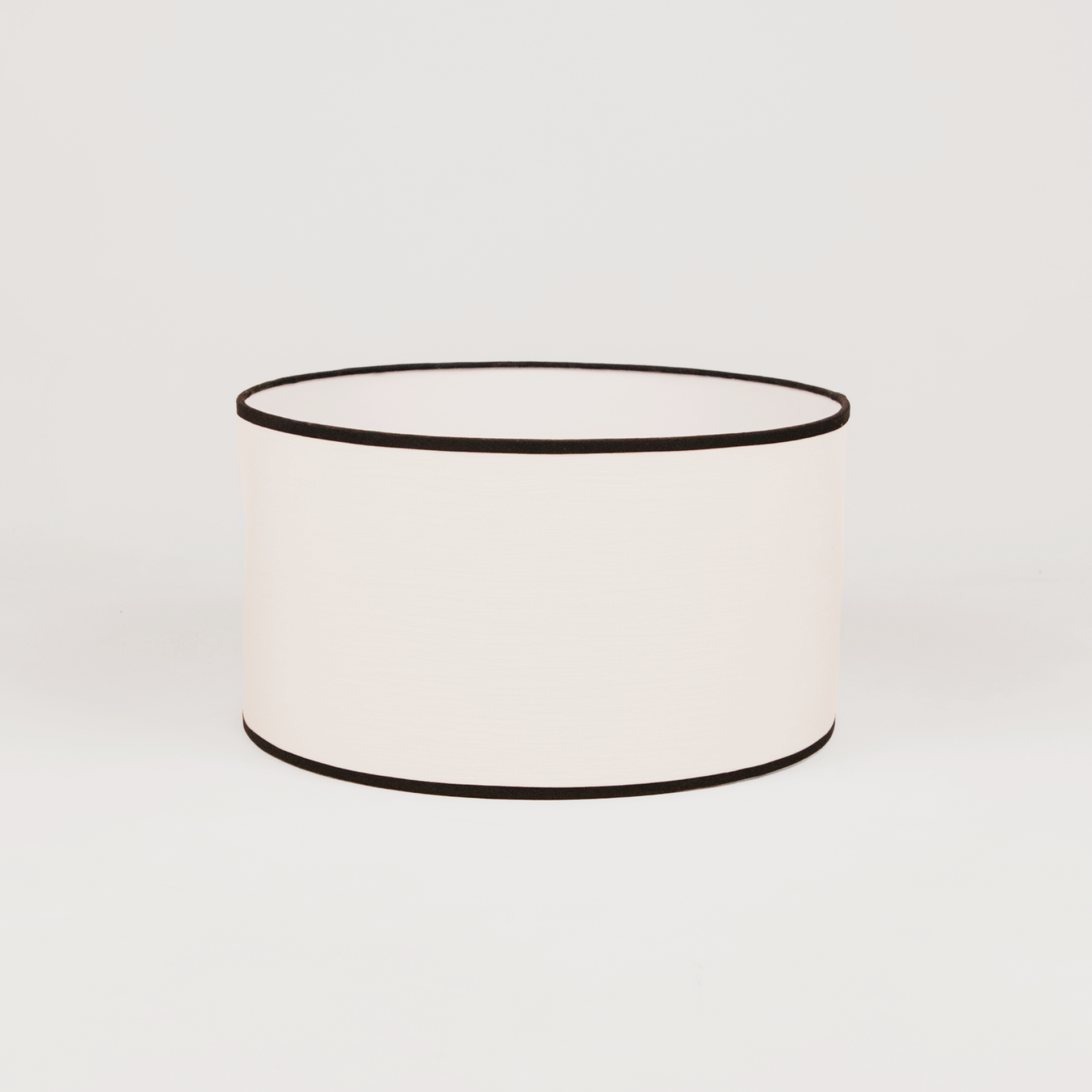 White Linen Shade – Black Binding – Noha